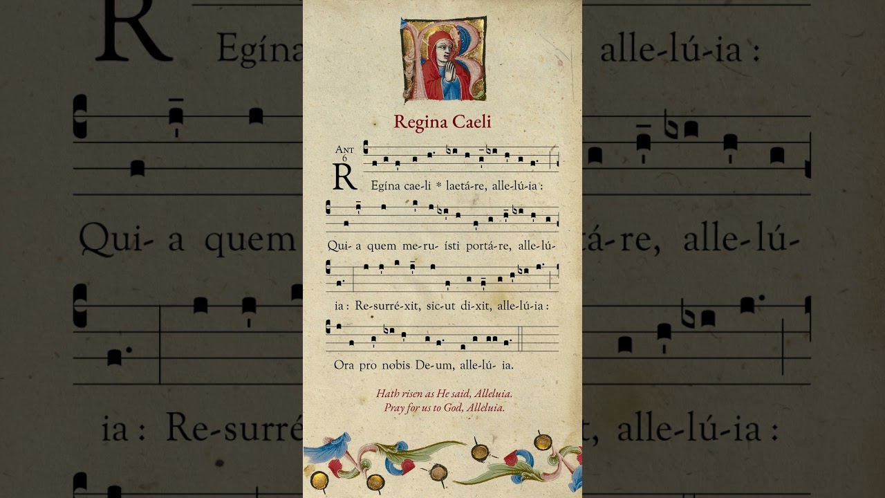Regina Caeli - Marian Antiphon  #gregorianchant #catholic
