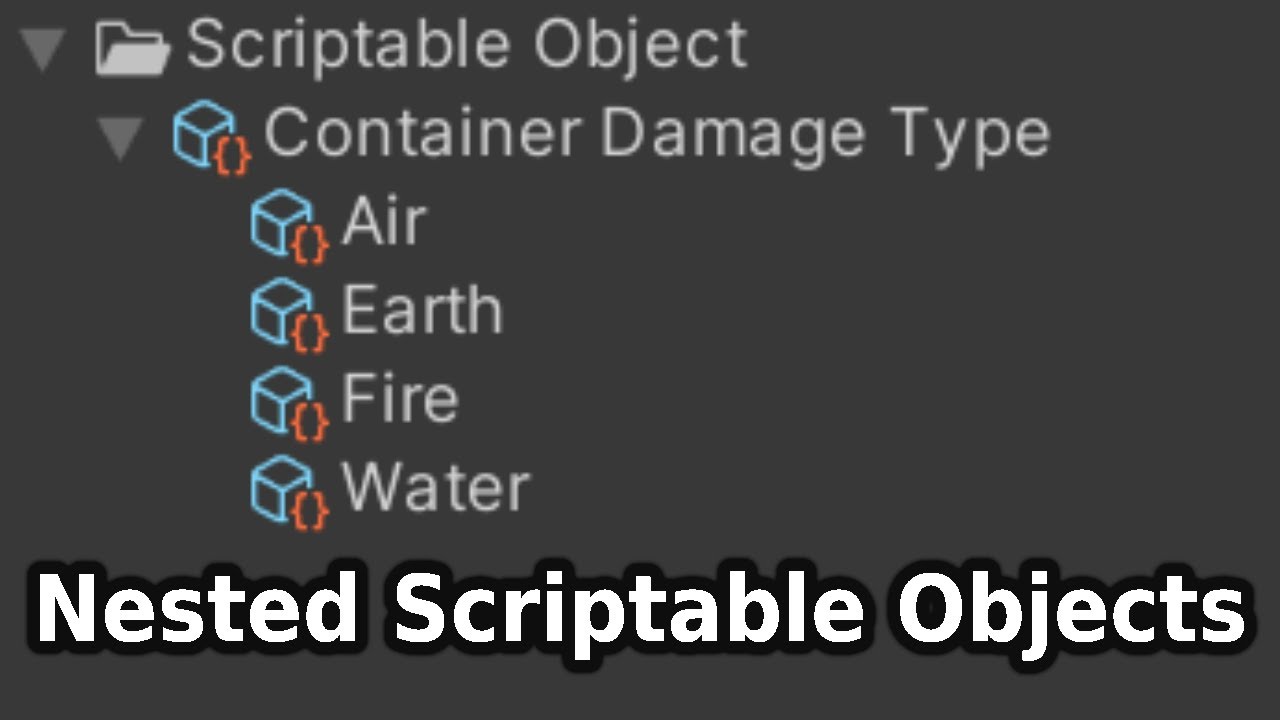 Unity Nested Scriptable Objects - Tutorial