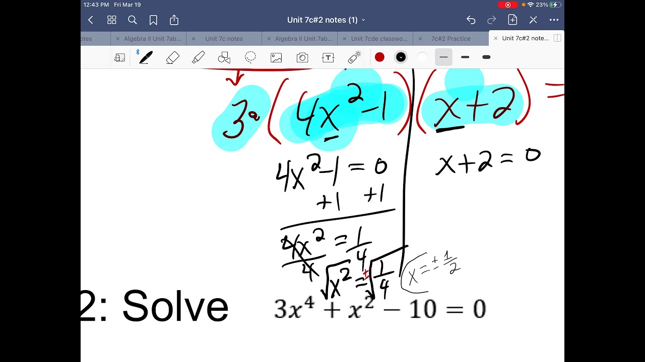 Unit 7c#2 notes
