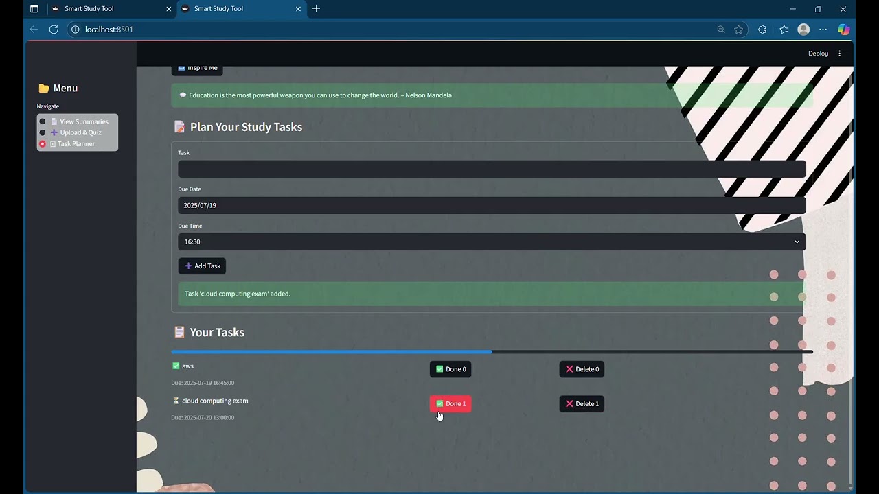 ProTask – AI Study Assistant | Devpost Hackathon Submission (No Voiceover)