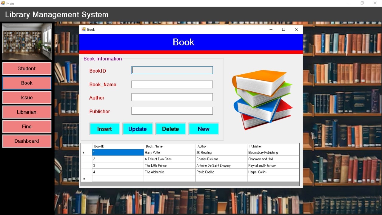 C# Full Project(Library Management System) with Source Code