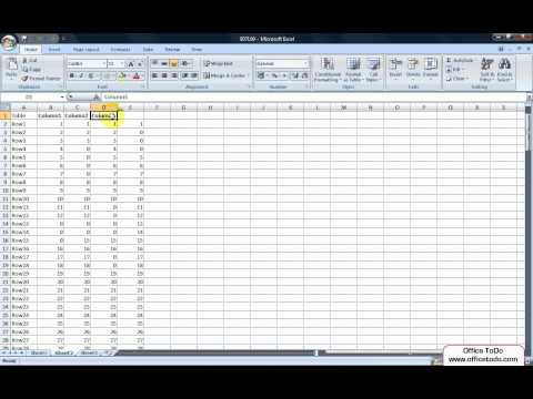 How to get multiple columns under a single column? | Excel 2007