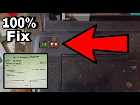 Epson L110,L120,L130 Printer Red Light Blinking Solution | Resetter software free download link