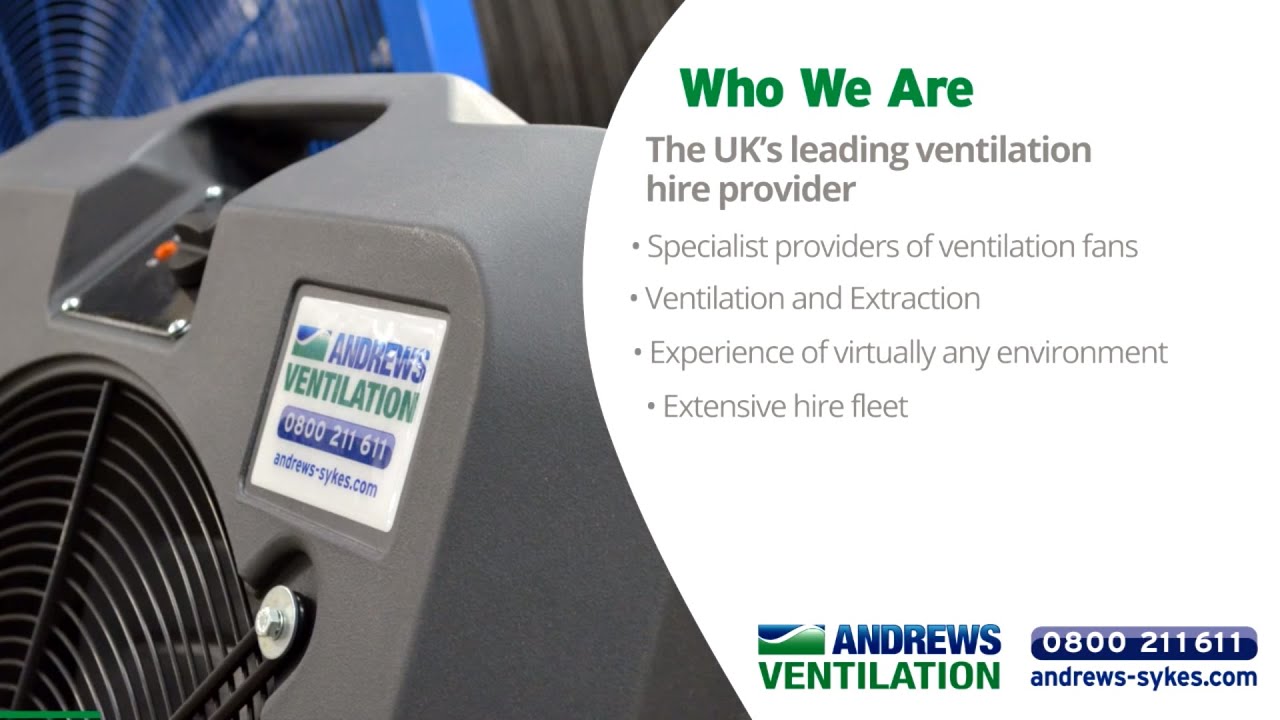 Ventilation System Hire | Ventilation Fan Hire – Andrews Sykes