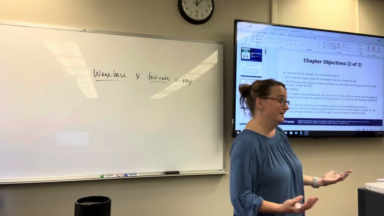 Payroll Accounting, Fall 2024, chapter 4, part 1