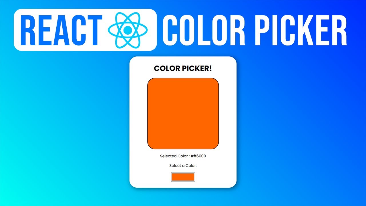 Create React Color Picker Application in 10 Minutes