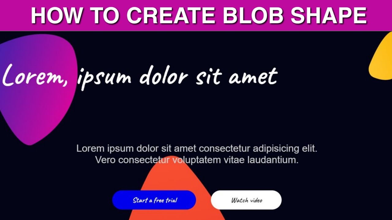 Blob animated website using HTML & CSS | Border Radius Trick
