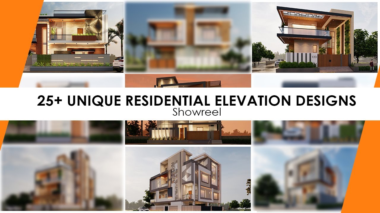 25+ Unique Residential Elevation Designs I Showreel I Walkthrough I Exteriors