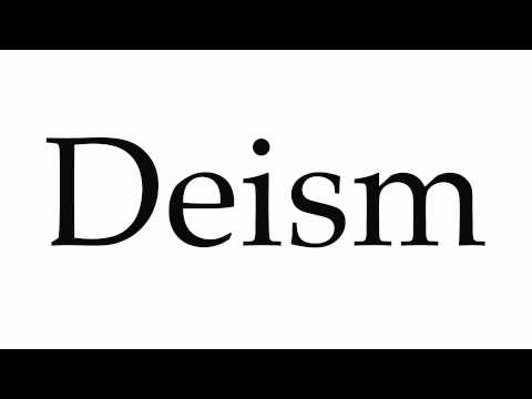 How to Pronounce Deism