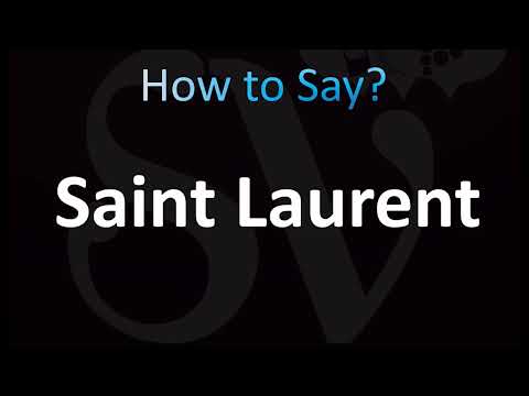 How to Pronounce Saint Laurent (CORRECTLY!)