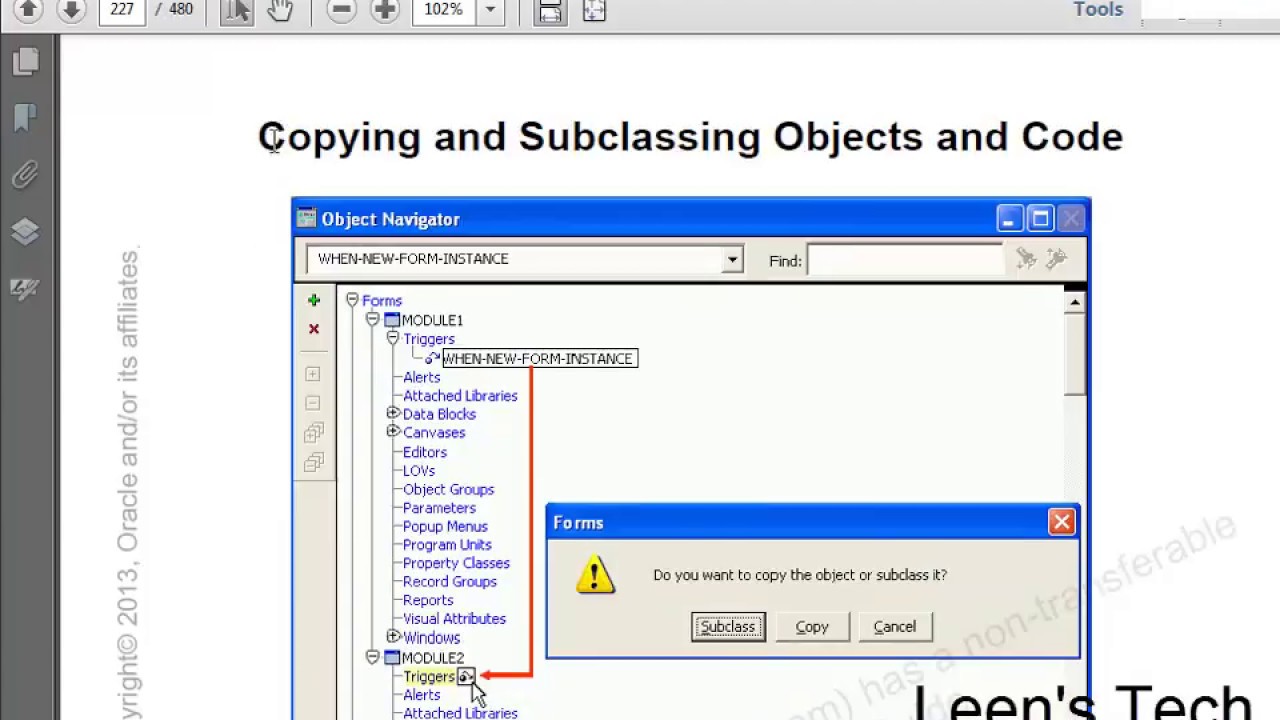 Oracle Forms 10g Tutorial in Bangla: Copying & Subclassing Objects & Code | Sharing Objects and Code