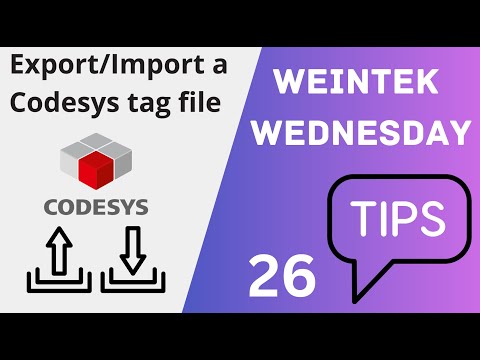 26: How to export tags from Weintek's Built-in Codesys - EasyBuilder Pro