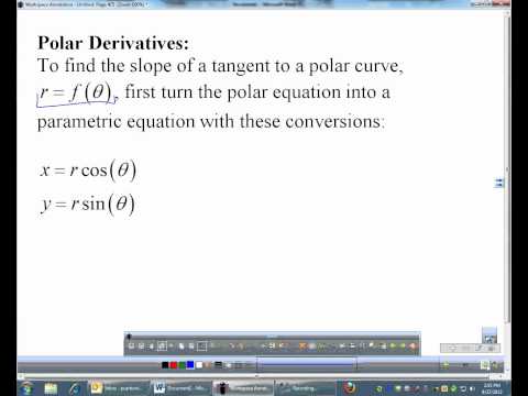 02.z - Polar & Parametric Derivatives