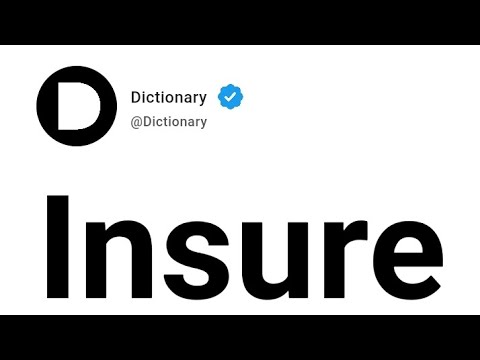Insure Meaning In English