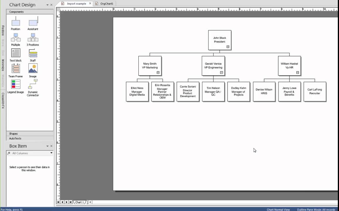 Create An Org Chart Using Drag and Drop
