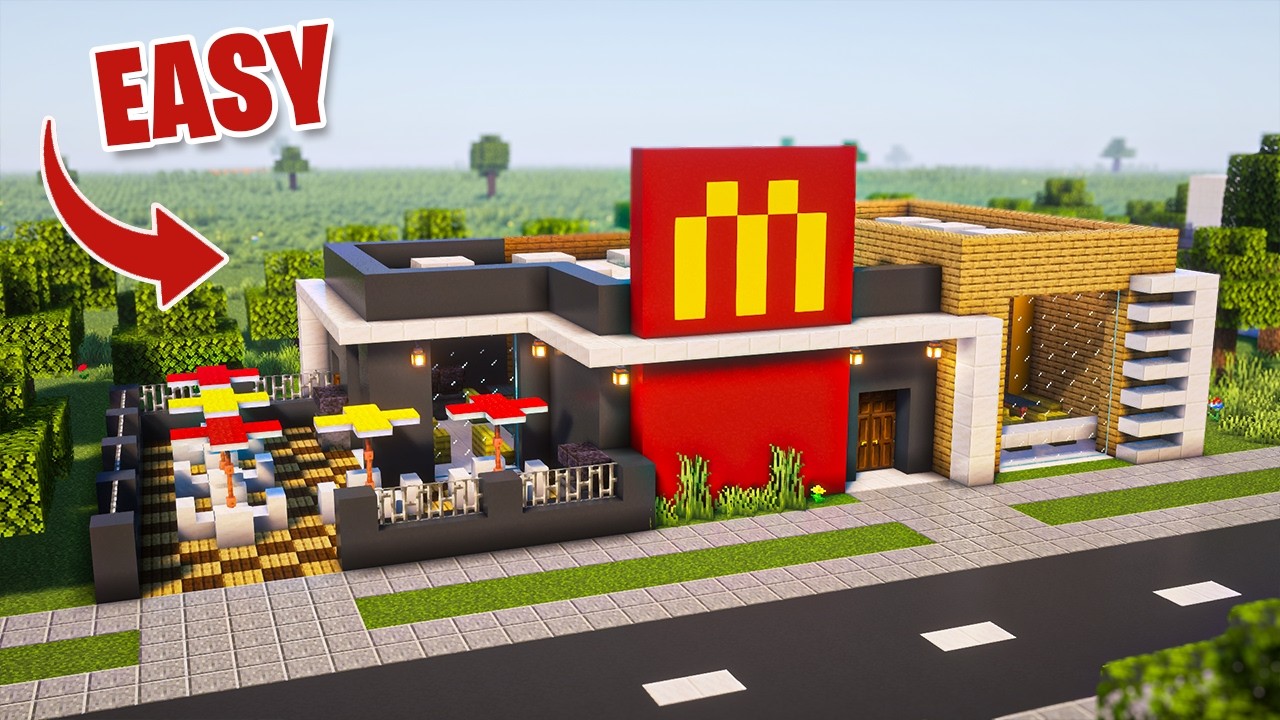 How to build a mcdonalds in minecraft - Minecraft Builders