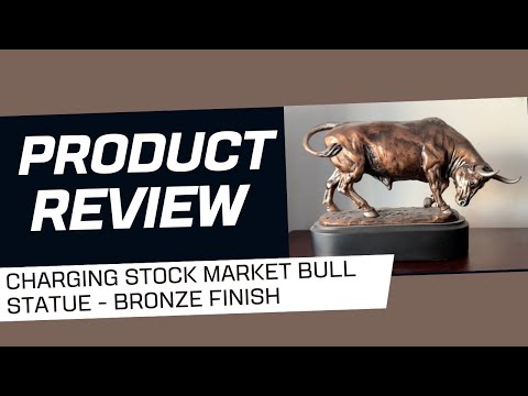 Charging Stock Market Bull Statue - Bronze Finish REVIEW!
