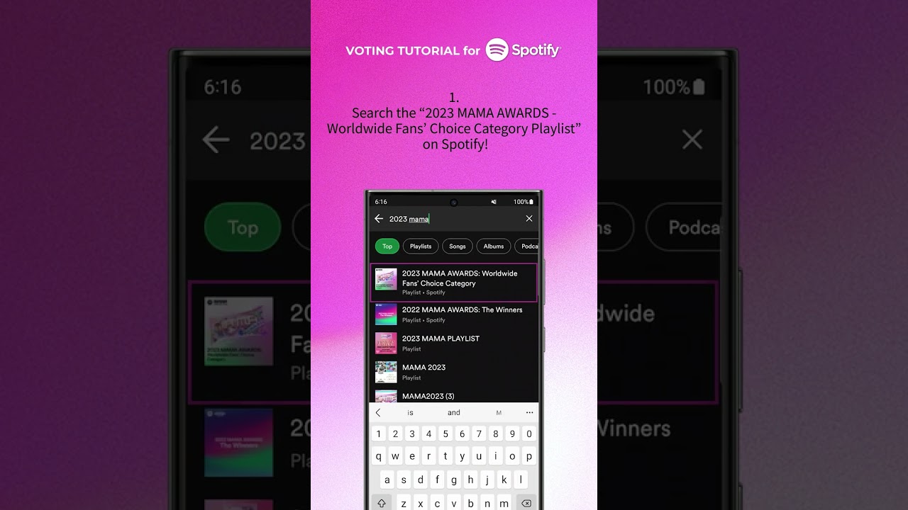 [#2023MAMA] Voting Tutorial for Spotify