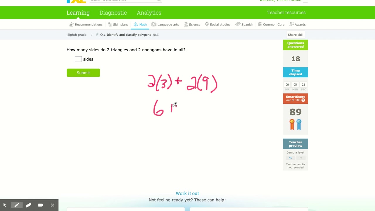 IXL | Identify and classify polygons | 8th grade math