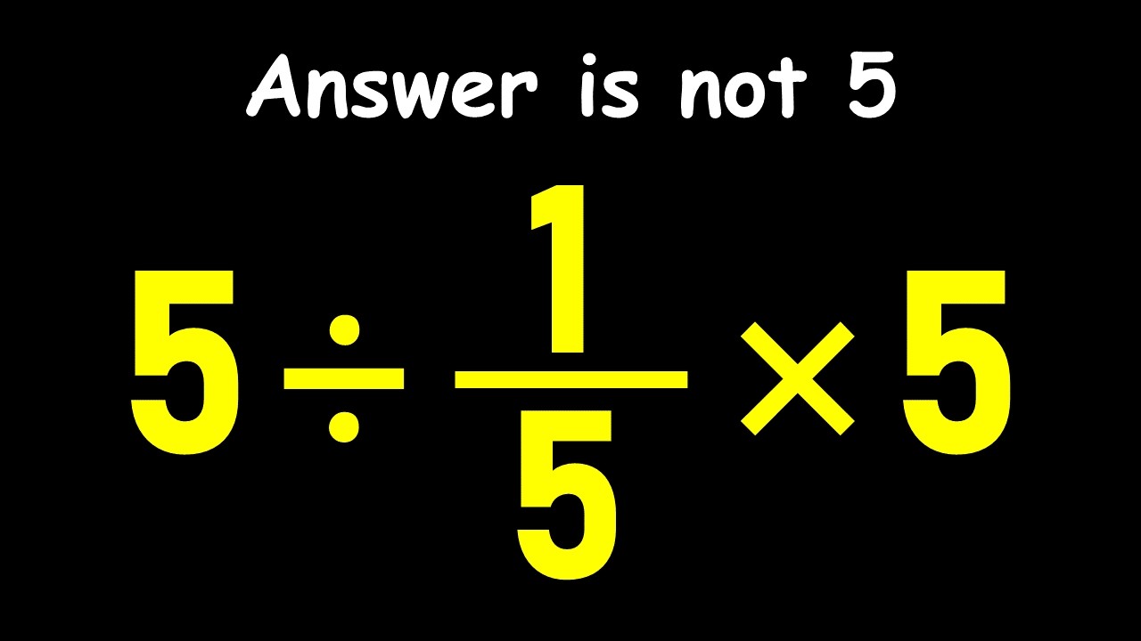 Most People Get This Simple Math Question Wrong!