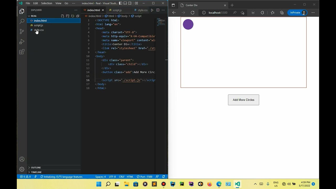Create and Append HTML Elements with JavaScript