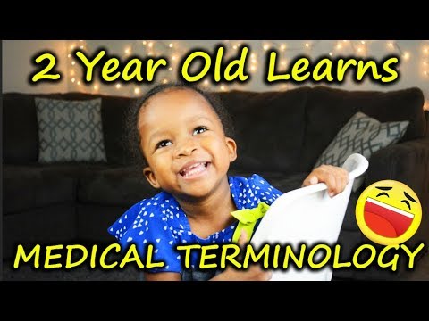 2 Year Old Learns Medical Terminology 😂 - PA School