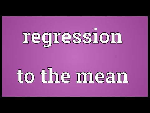 Regression to the mean Meaning