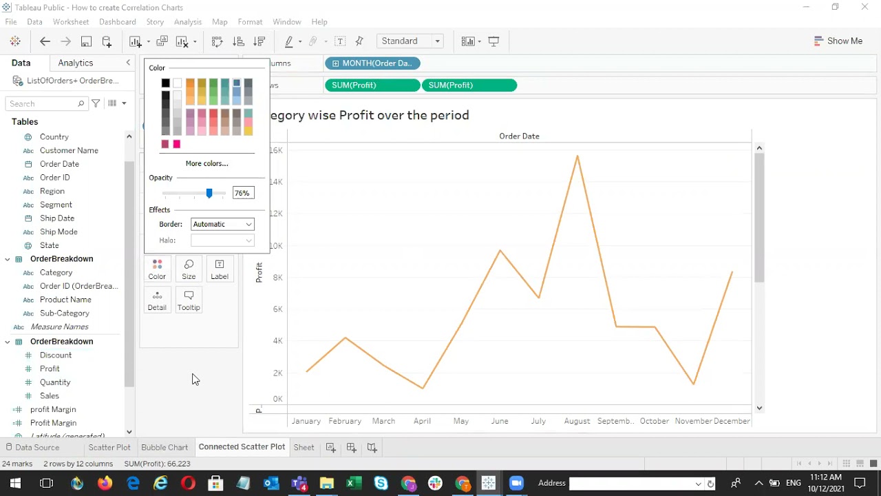How to create Connected Scatter Plot