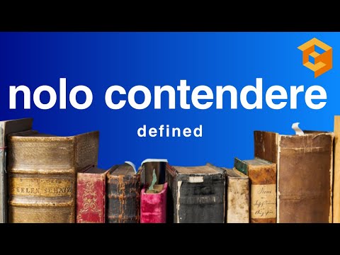 Nolo Contendere Pleas | Legal Term Defined (Evidence Definitions for Law School and Bar Exam Prep)