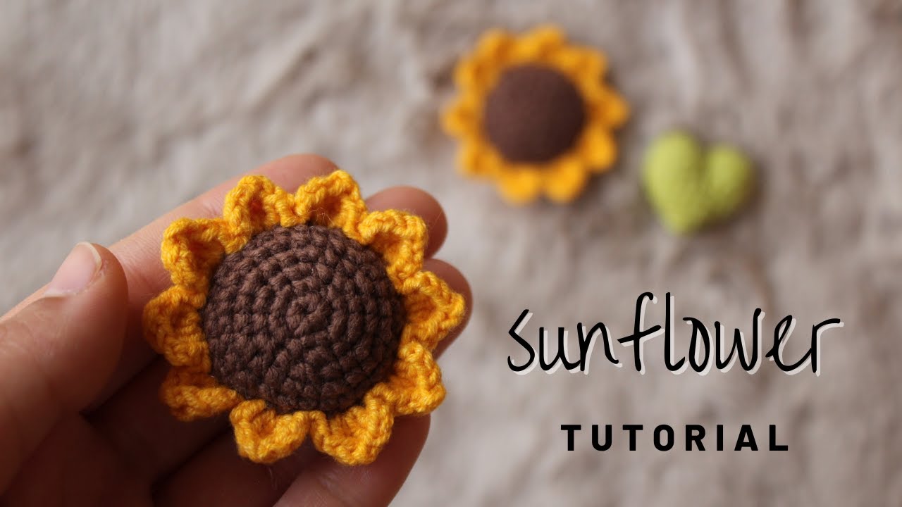 (No Sew) How to Crochet Sunflower | Amigurumi Tutorial