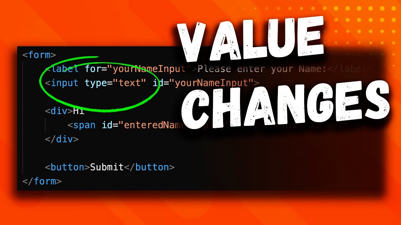 How to listen to input value changes in JavaScript