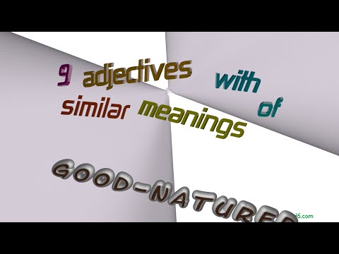 good-natured - 11 adjectives which are synonym of good-natured (sentence examples)