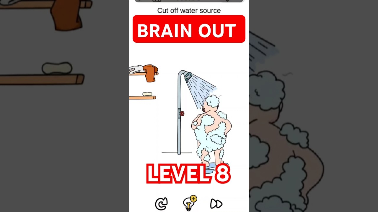 Cut off water source Brain out level 8 #brainteasers #brainout #level8 #gamebrainout #prankplan