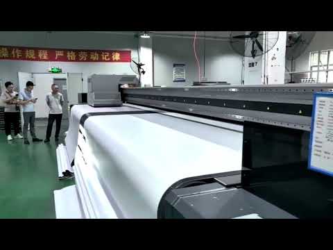 SPRINTER 6.6meters hybrid printer two rolls printing test