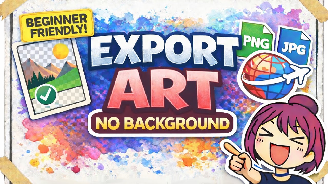 How to Export Transparent Background in Procreate (Transparent PNG Tutorial)