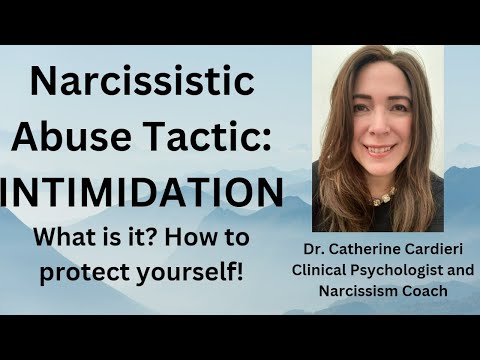 Narcissist manipulation tactic called intimidation.