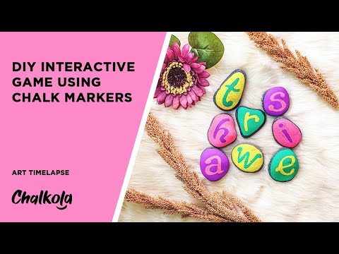 How Many Words Can You Spell? | DIY Interactive Rock Art Game For Kids