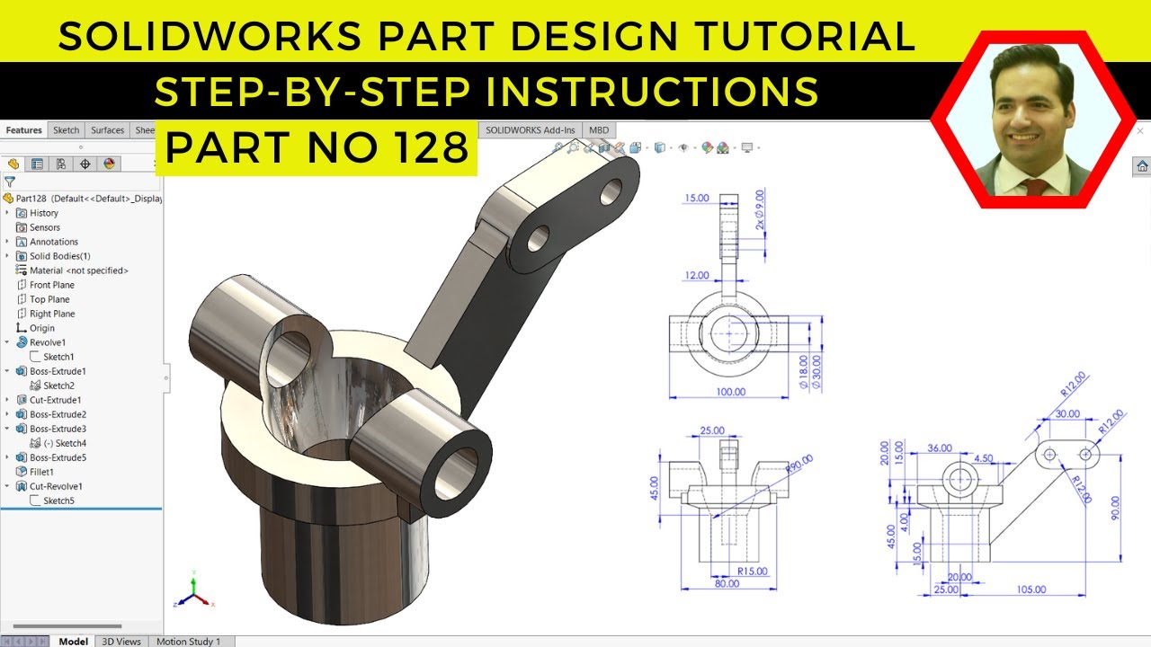 Advanced SolidWorks Part Design: Mastering Complex Geometry & Techniques!