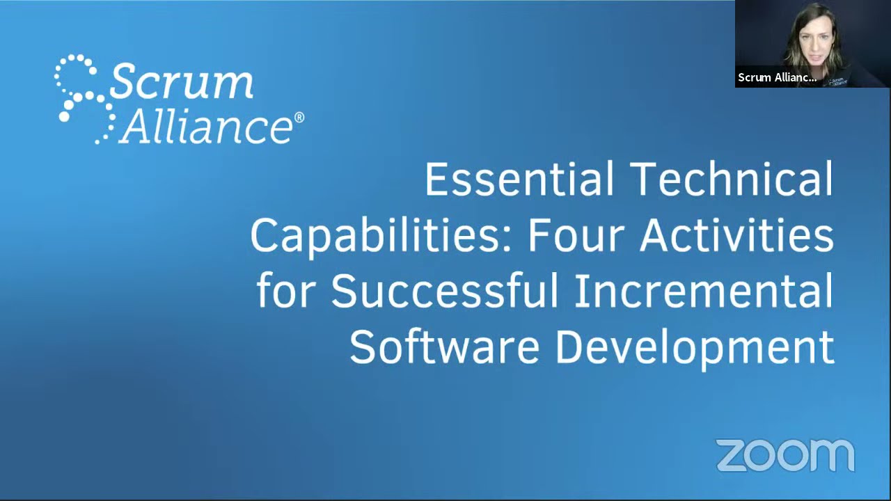 Essential Technical Capabilities: Four Activities for Successful Incremental Software Development