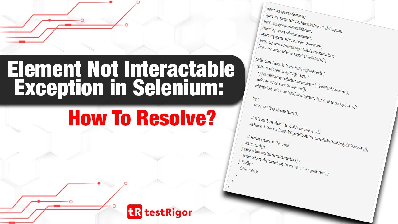 Element Not Interactable Exception in Selenium: How To Resolve?
