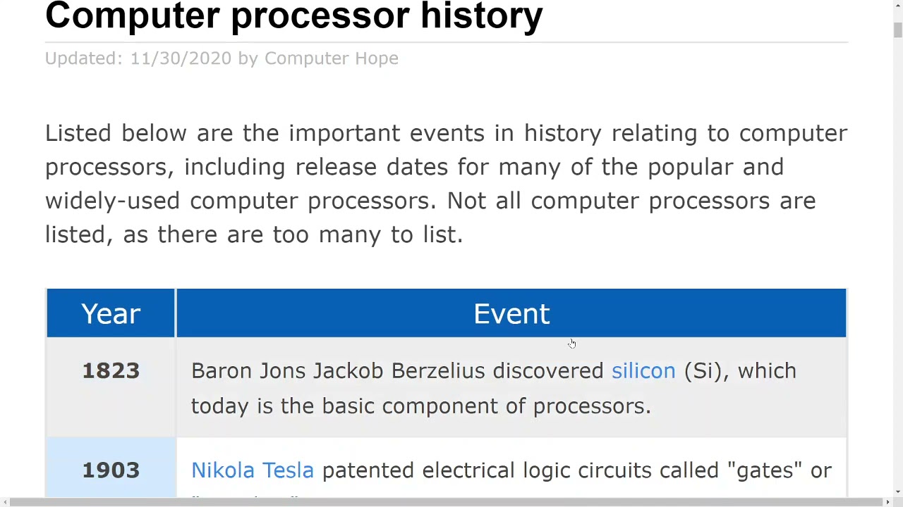 ITC 5 (B)  Central Processing Unit - CPU  -- intro to computer