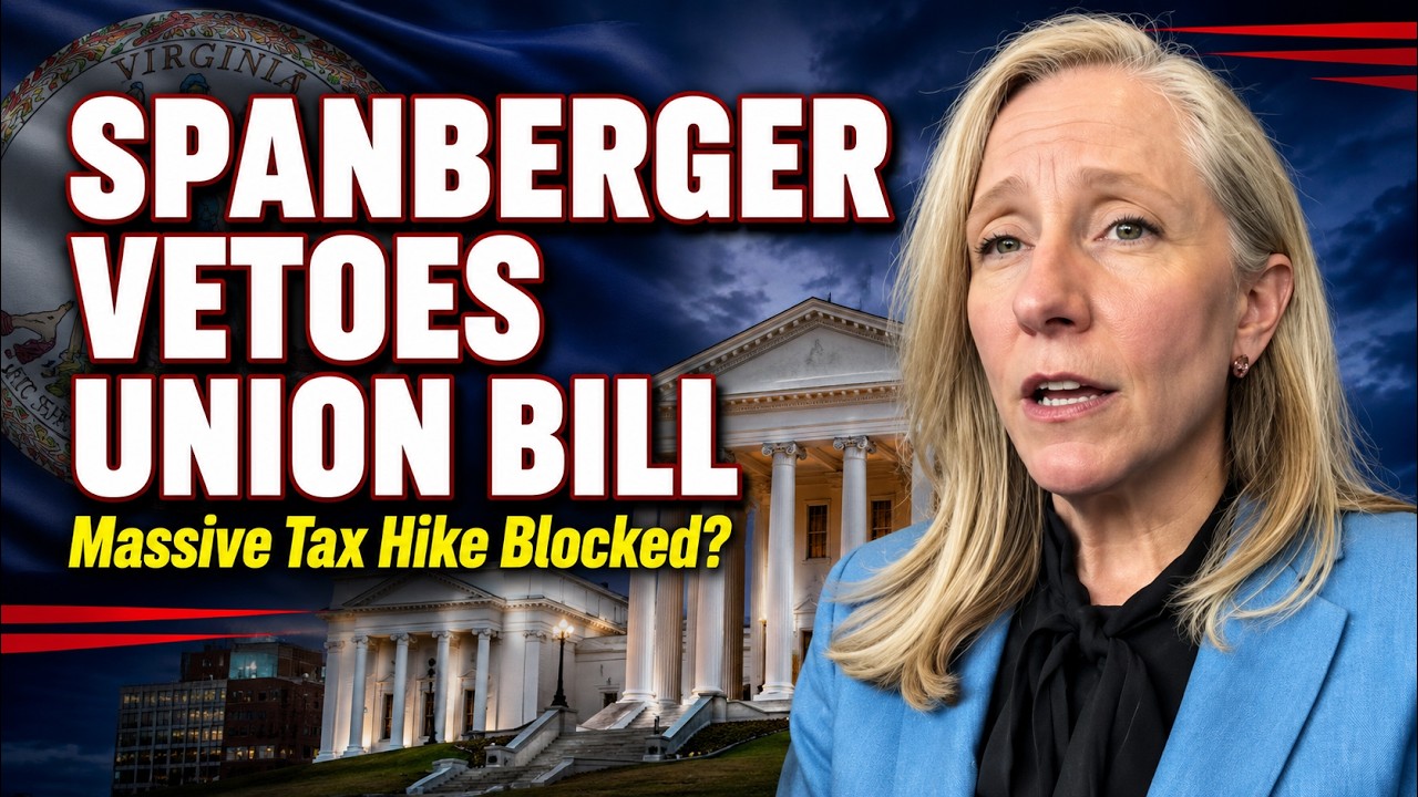 Virginia Governor Spanberger to Veto Democrats' Collective Bargaining Bill
