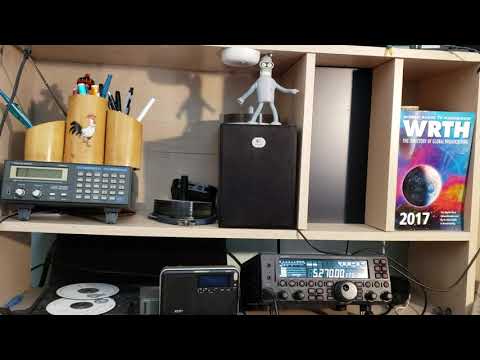 My Shortwave setup Yaesu FT-450 Transceiver on sloper Sdrplay RSP1A on W6LVP Magnetic loop