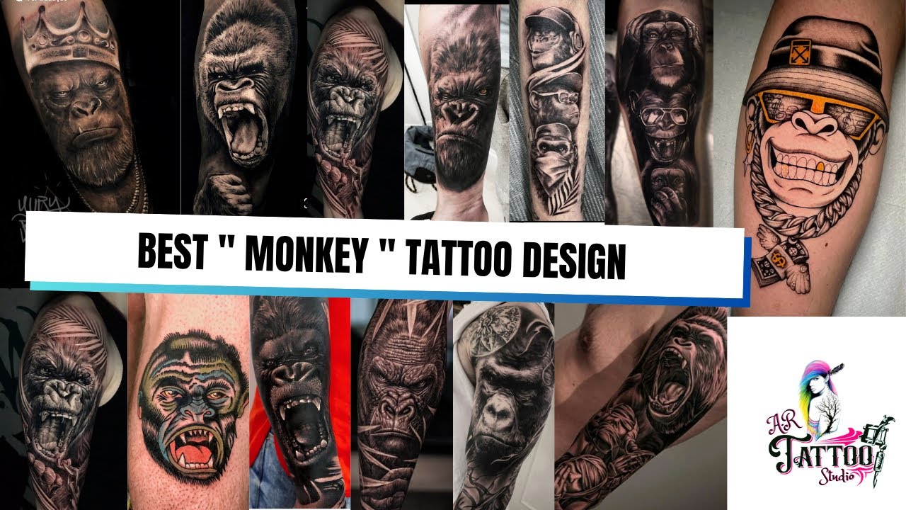 Realistic Monkey Tattoo Ideas 2025 | Unique Monkey Ink Art Styles | Trendy Monkey Tattoos 2025