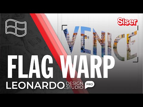 Filling Text with Images in Leonardo® Design Studio Pro Using the Intersect and Flag Warp Tools