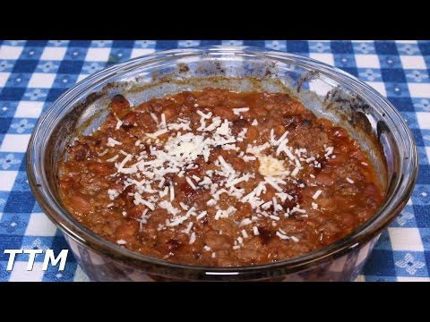 How to Make Baked Beans in the Toaster Oven~Pork and Beans with Ground Beef and BBQ Sauce