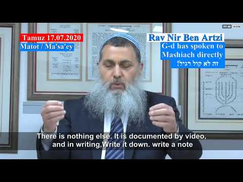 Rav BenArtzi :G-d has spoken to mashiach directly