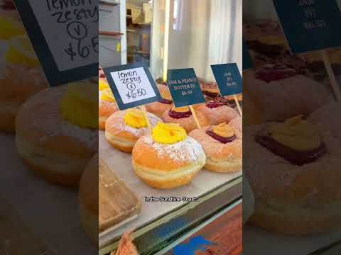 Have you ever tried a coffee in a doughnut!? 😮 #australia #travelshorts #shorts #travelaustralia