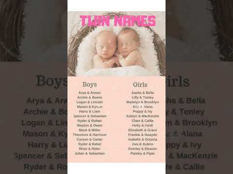 Twins Baby Names of 2023 #shorts#babynames#youtubeshorts