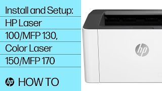 HP Color Laser MFP 170 Printer series Setup | HP® Support